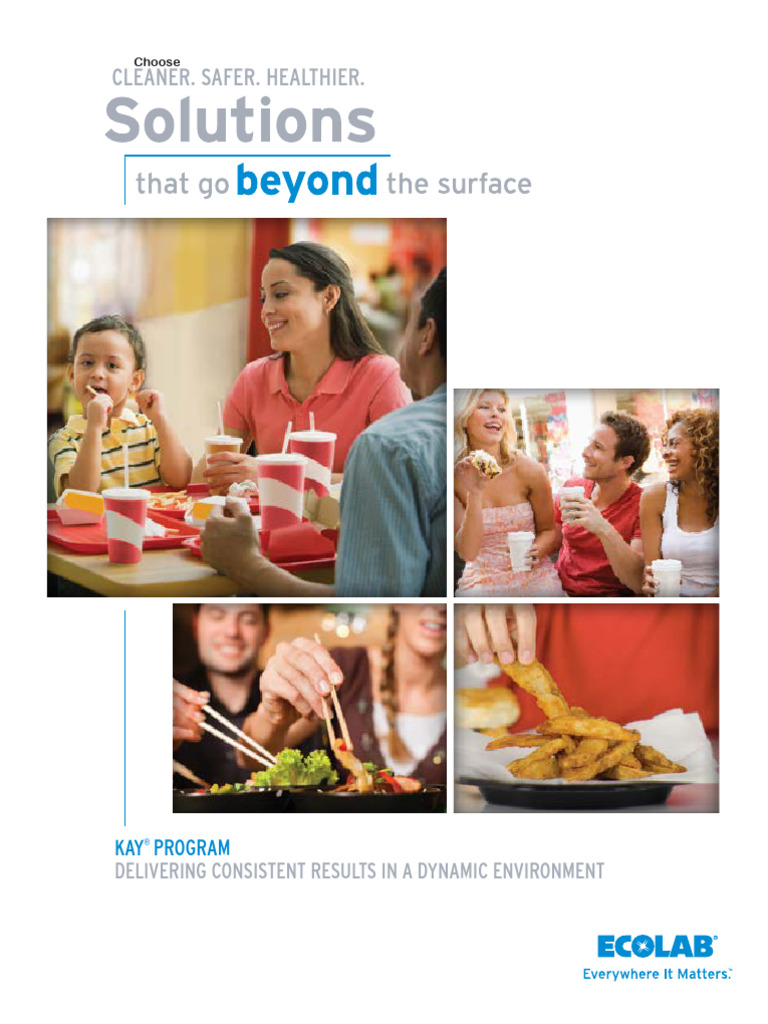 KAY® Program: Cleaning & Food Safety Solutions | PDF | Food Safety ...