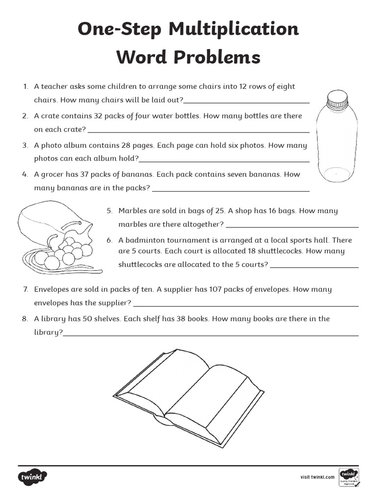 Multiplication Word Problems | PDF