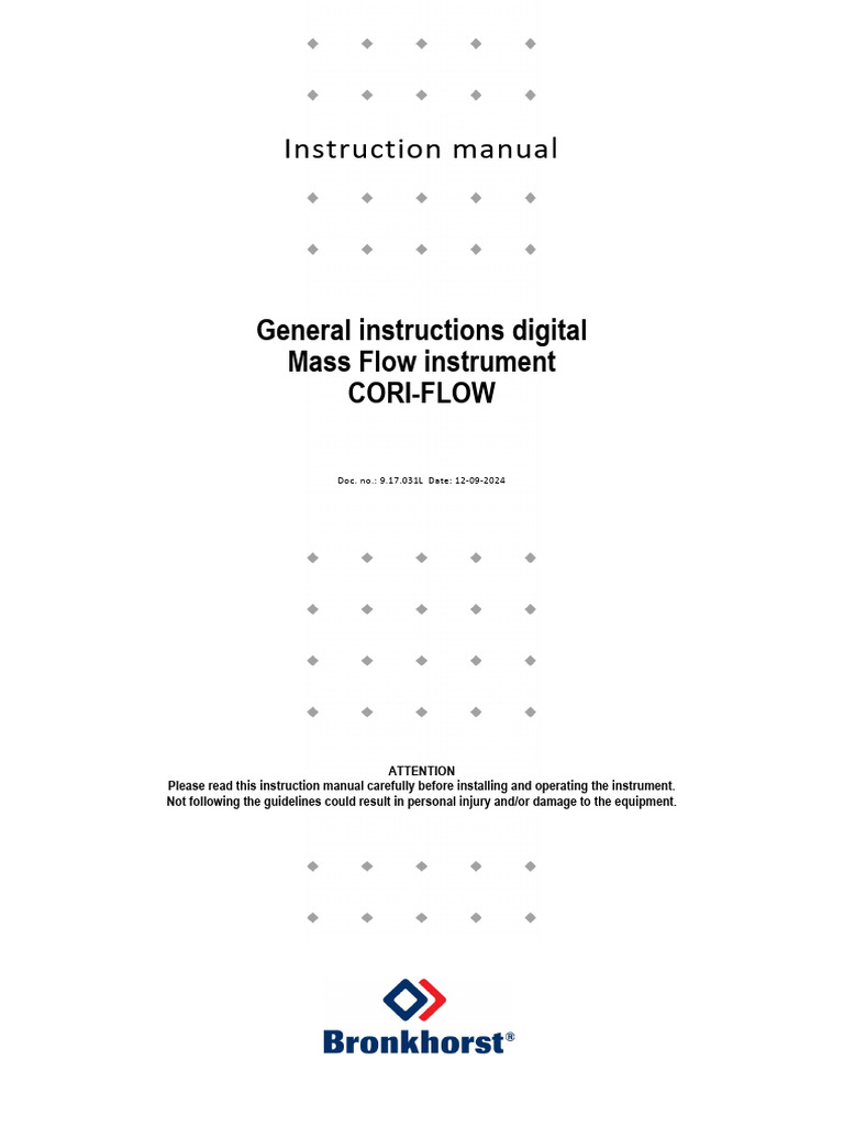917031-Manual-general-instructions-CORI-FLOW | PDF | Instrumentation ...