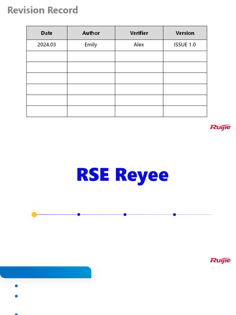 RSE+Reyee+CCTV+Solution+2024 Q1 PDF | PDF | Computer Network | Ip Address