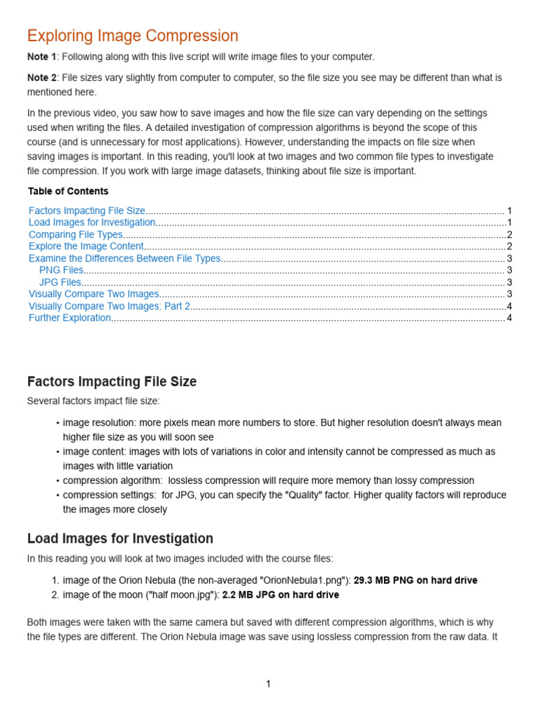 Exploring Image Compression | PDF | Data Compression | Computer Vision