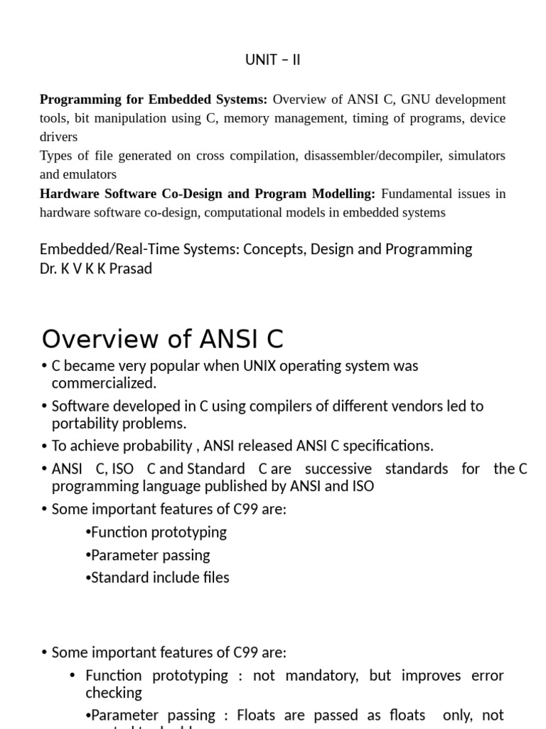ESD Unit 2 - 2024 | PDF | Integrated Development Environment | Debugging