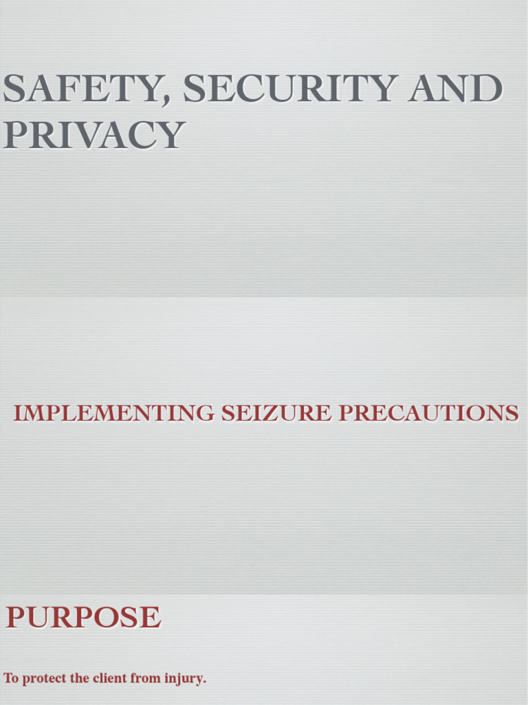Safety, Security and Privacy | PDF | Injection (Medicine) | Topical ...