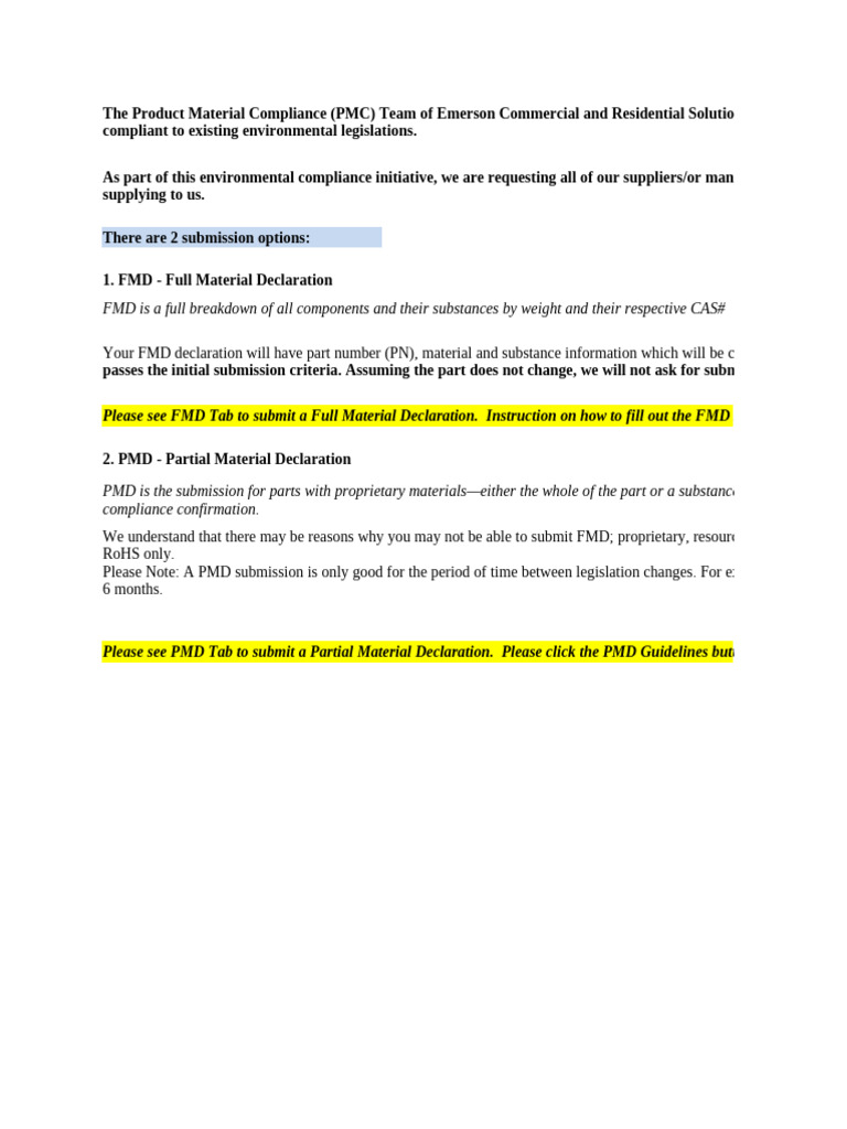 Material Declaration Submission Guide | PDF | Chemical Compounds ...
