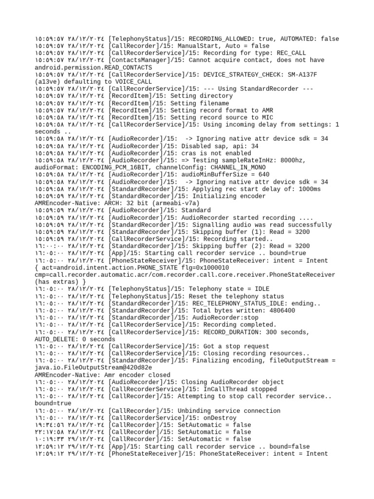 Call Recording Service Log Analysis | PDF | Telecommunications ...