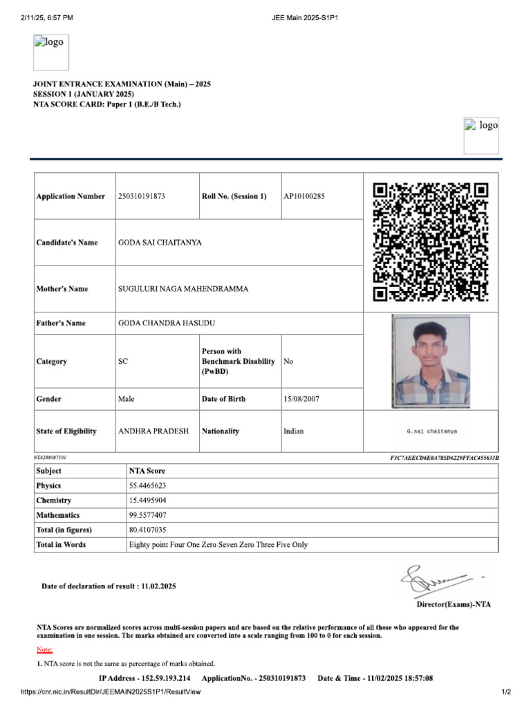 Score Card | PDF