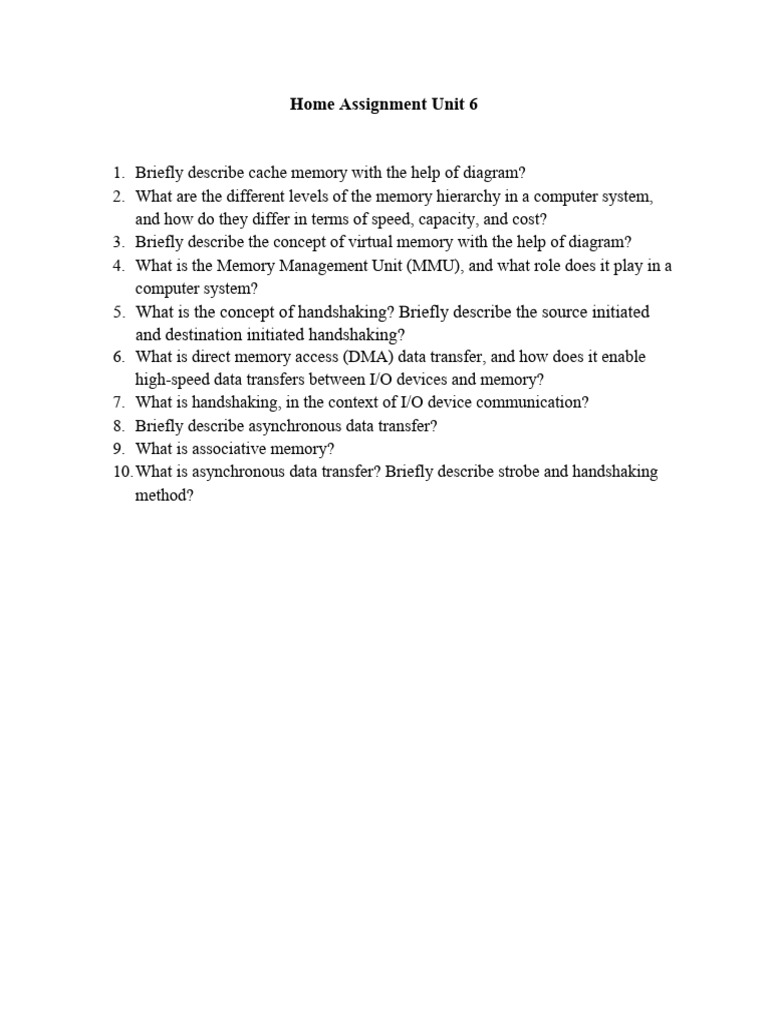 Computer Memory & Data Transfer Guide | PDF