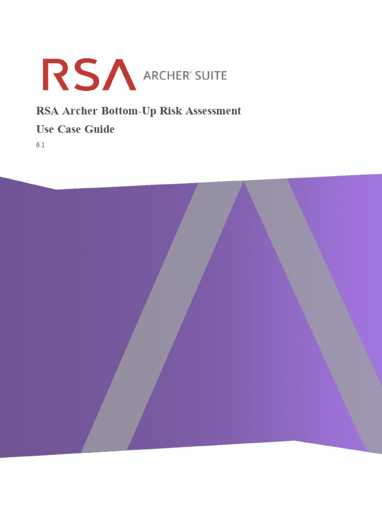 RSA Archer 6.1 Bottom Up Risk Assessment Guide | PDF | Risk | Trademark