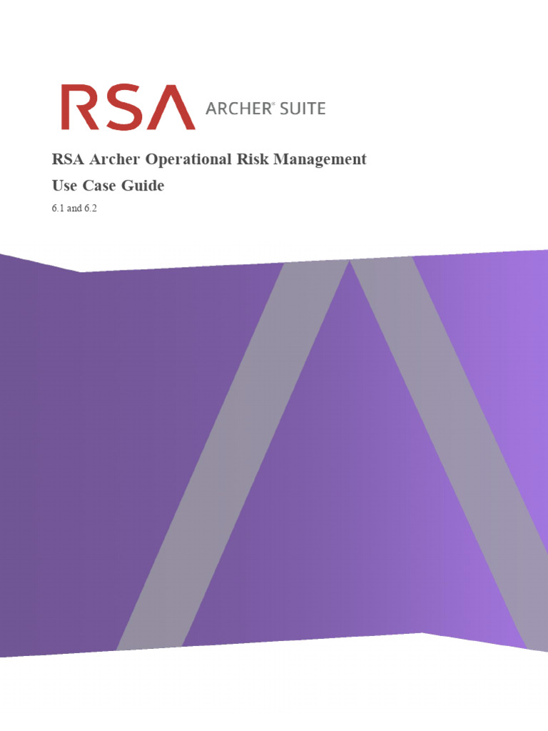 RSA Archer 6.2 Operational Risk Mgt Guide | PDF | Insurance | Risk ...