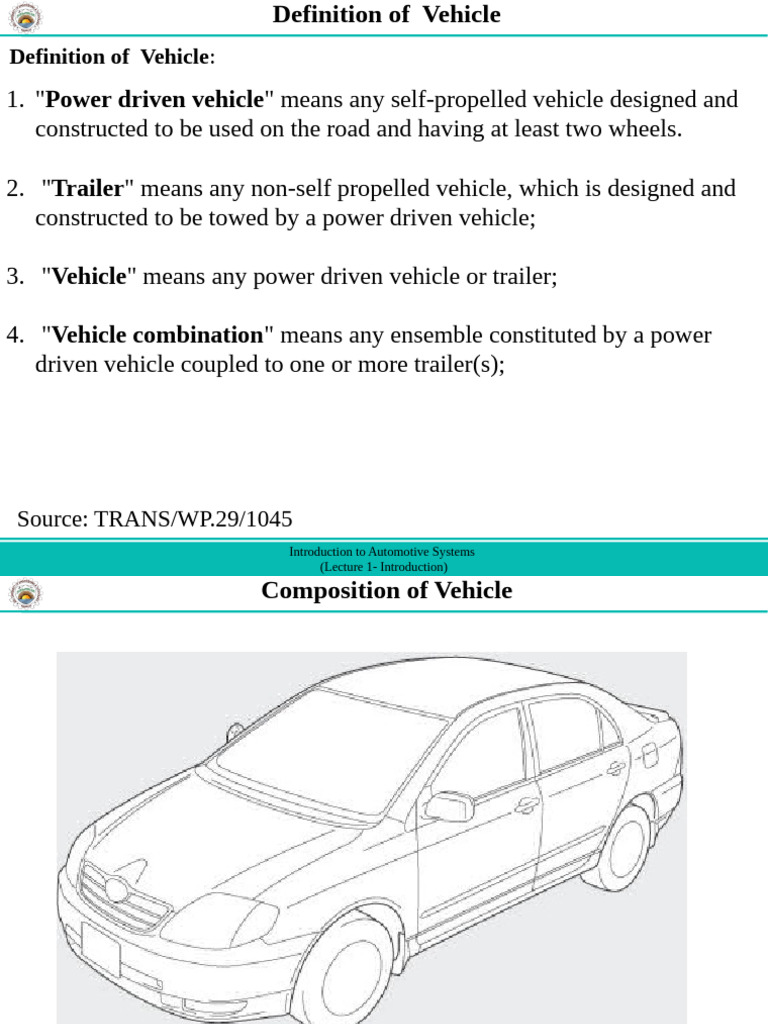 Lecture 1 - Introduction | PDF | Truck | Vehicles