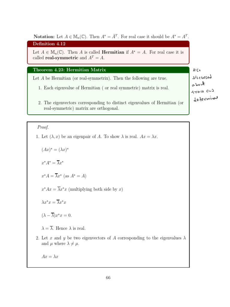 Hermitian Skew Hermitian And Unitary Matrix Pdf