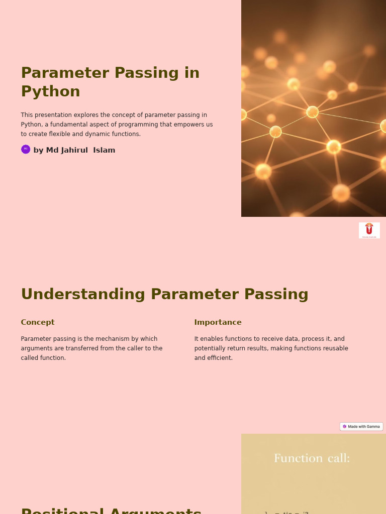 Parameter Passing In Python Pdf Parameter Computer Programming 8248
