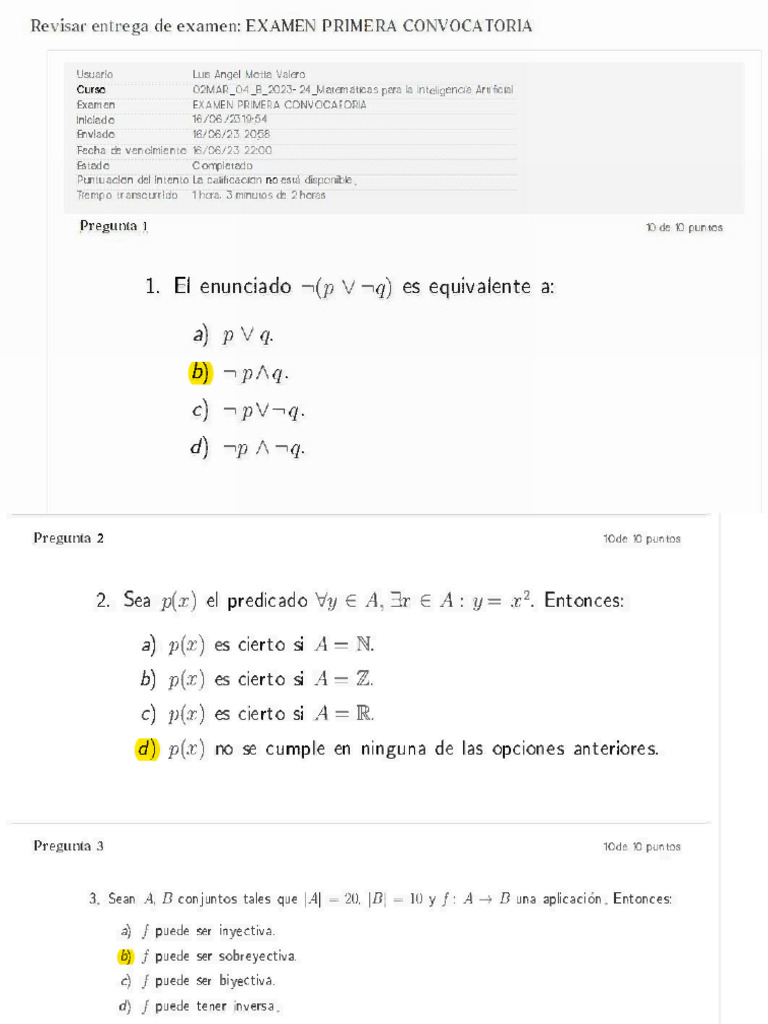 Examen IA: Análisis y Resultados | PDF | Valores propios y vectores propios | Objetos matemáticos