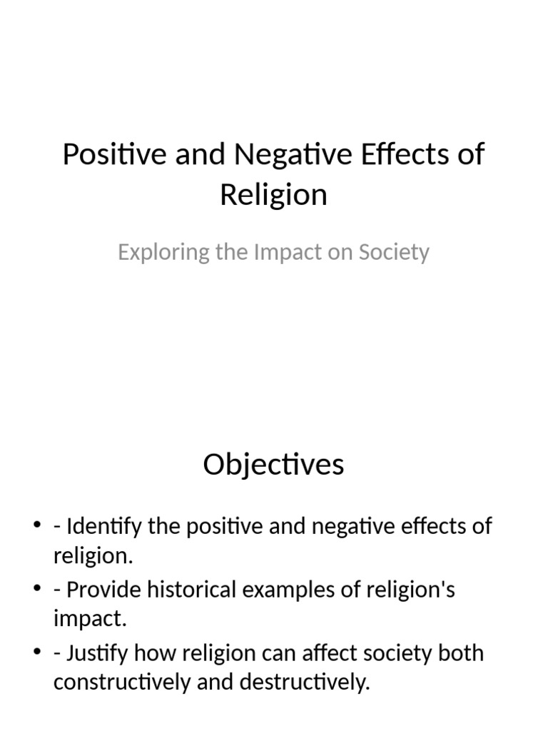 Effects of Religion on Society | PDF