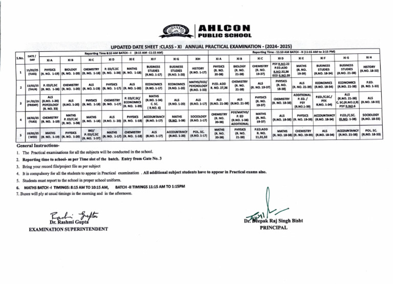 UPDATED CLASS 11th PRACTICAL | PDF | Educational Stages | Vocational ...