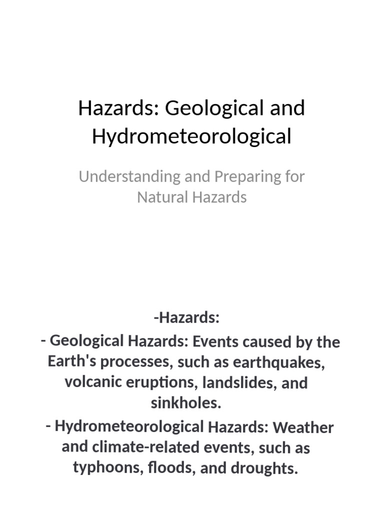 Natural Hazard Preparedness Guide | PDF | Natural Disasters | Flood