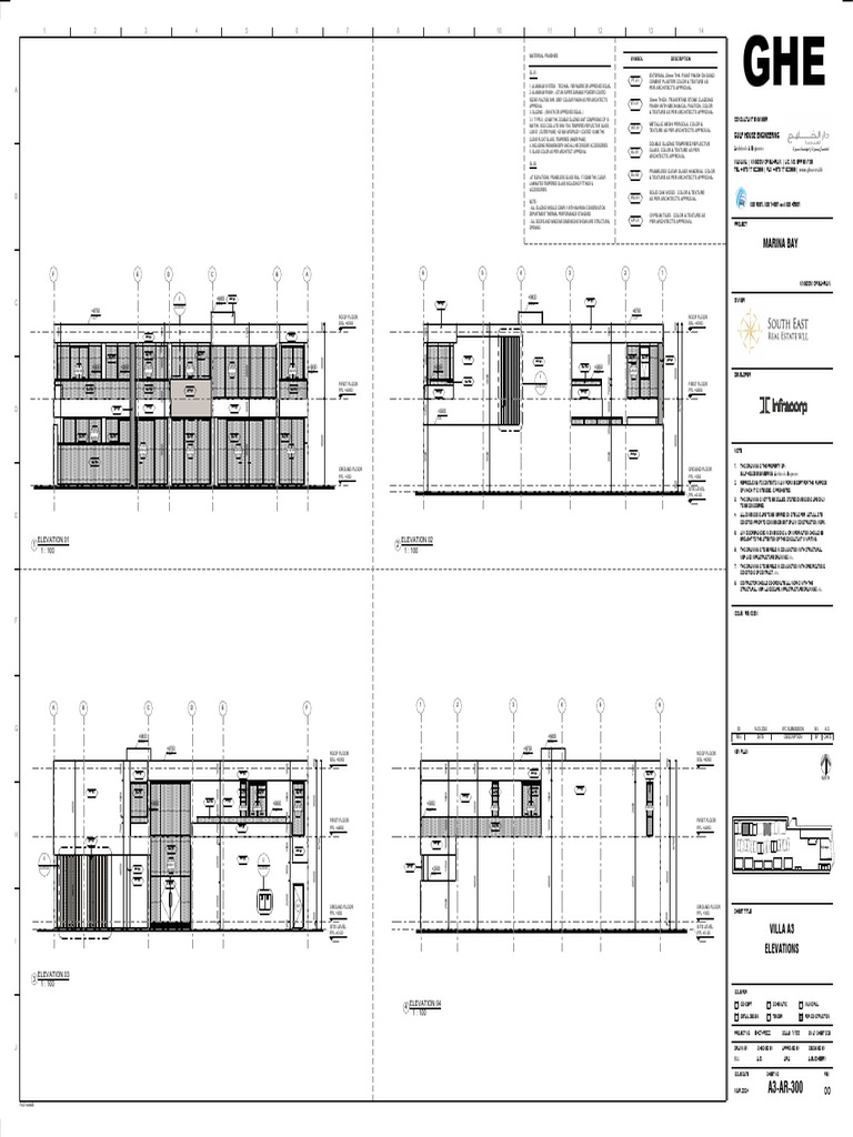 A3 Ar 300 Elevations | PDF | Glasses | Architectural Elements