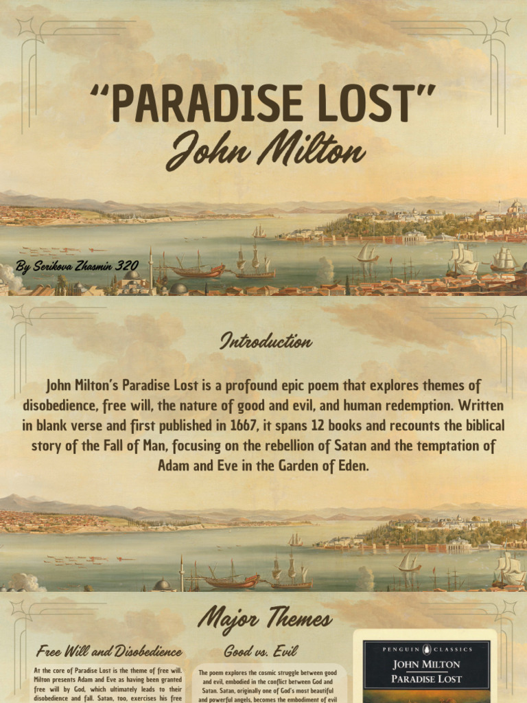 Paradise Lost: Themes & Characters | PDF | Paradise Lost | Satan