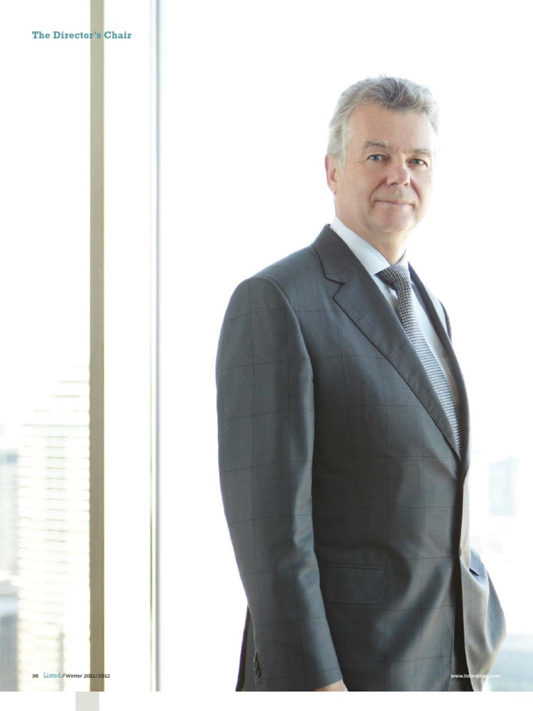 Anderson Puts Charles Sirois in The Directors Chair: The Ownsership ...