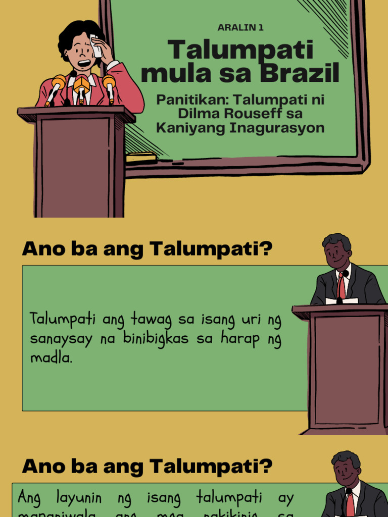 ARALIN 1 (Talumpati Mula Sa Brazil) | PDF