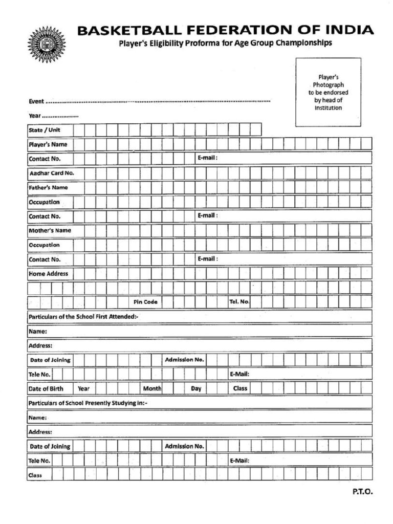 BFI Eligibility Form | PDF