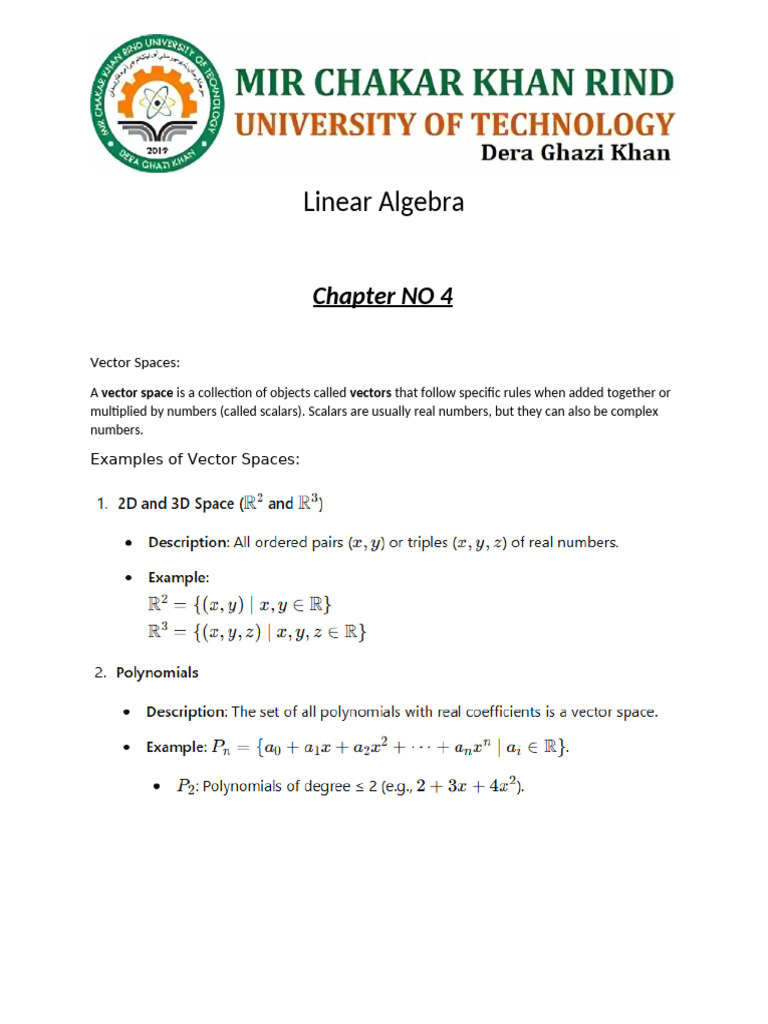 Linear Algebra | PDF