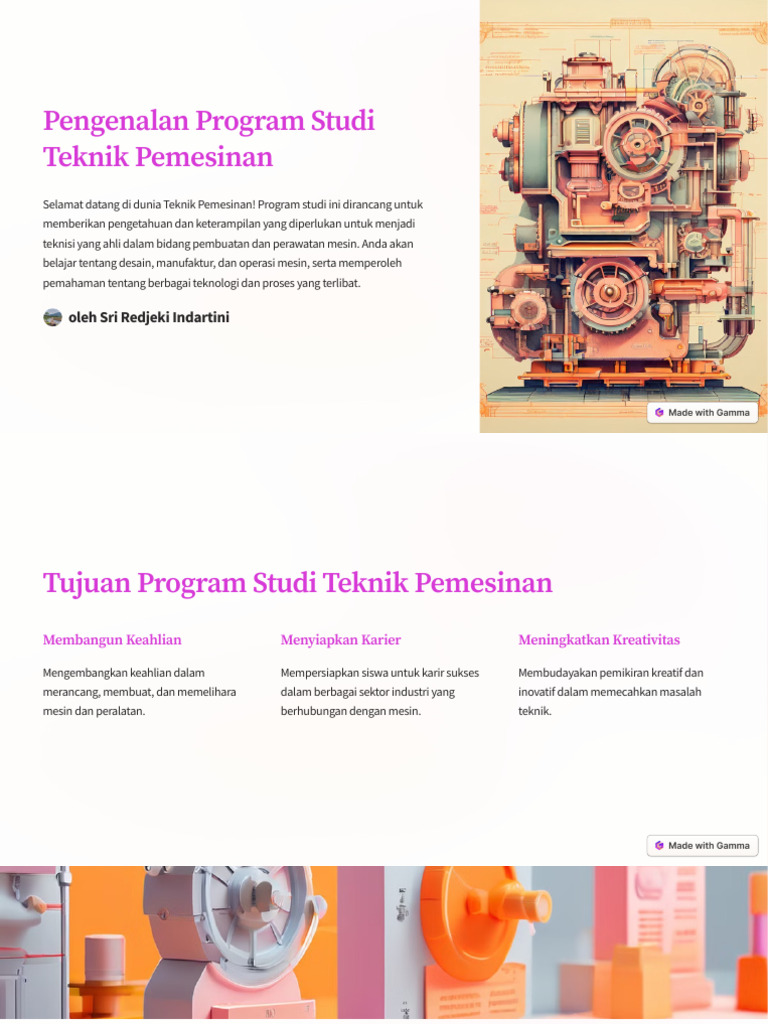 Pengenalan Program Studi Teknik Pemesinan | PDF