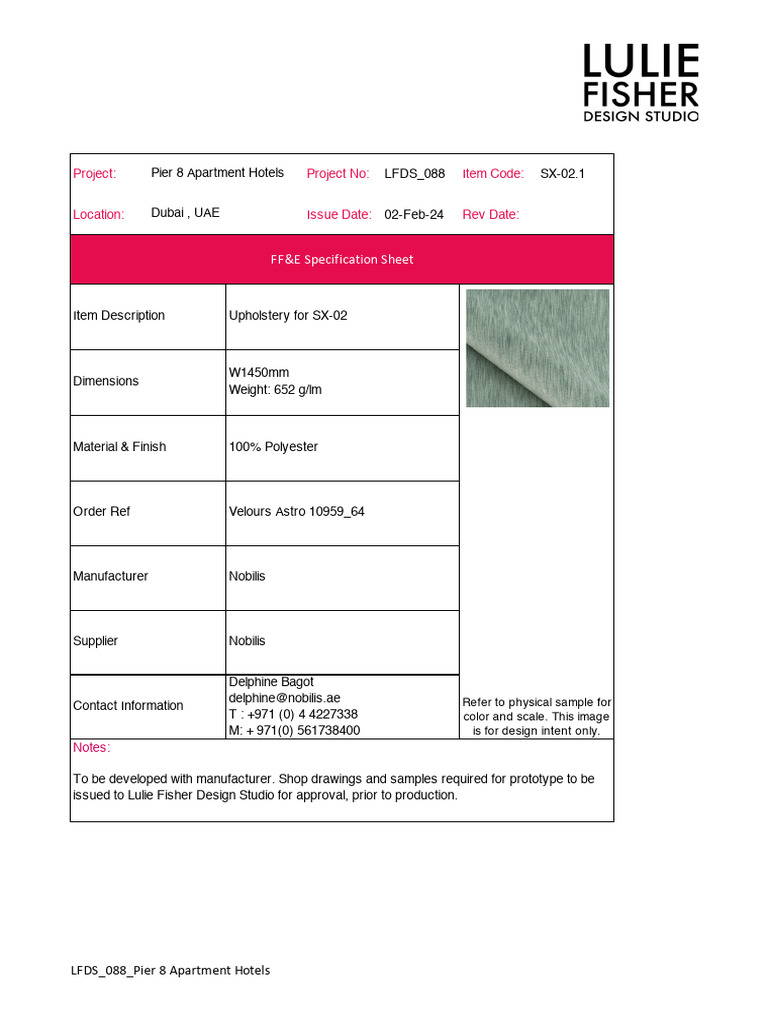 LFDS - 088 - ID-SPC-90003 - FF&E Specification-53 | PDF