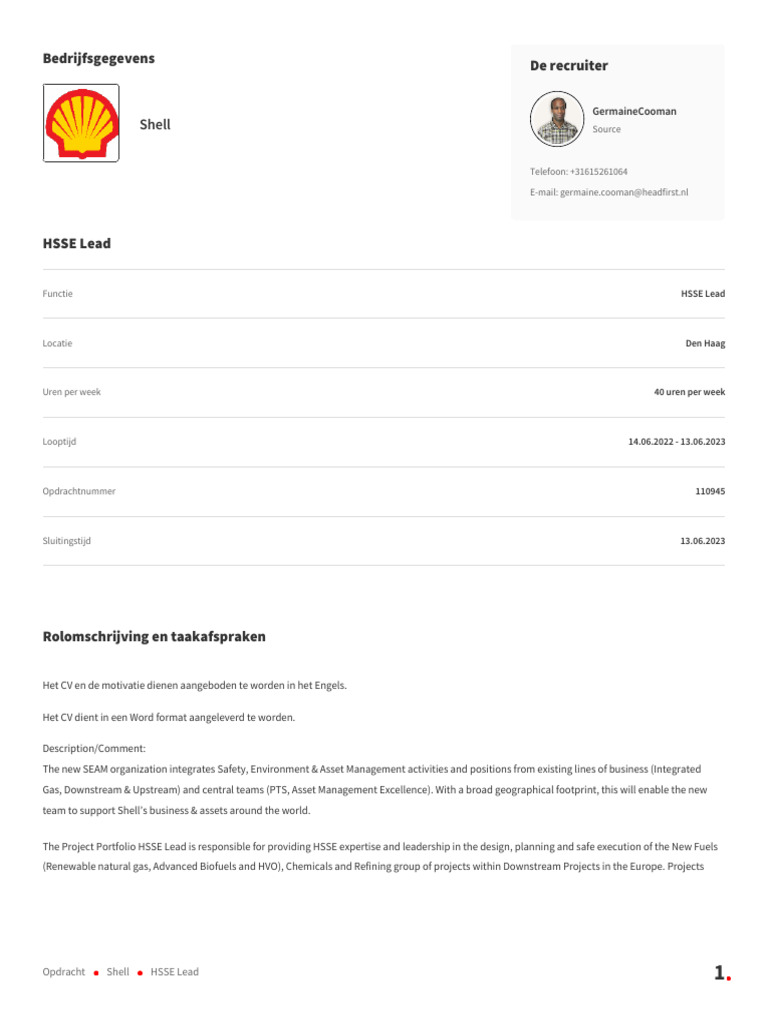 HSSE Lead-Shell | PDF | Leadership | Safety