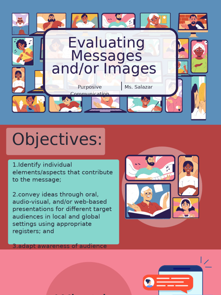 Lesson 7 Evaluating Messages Andor Messages | PDF | Communication | Nonverbal Communication