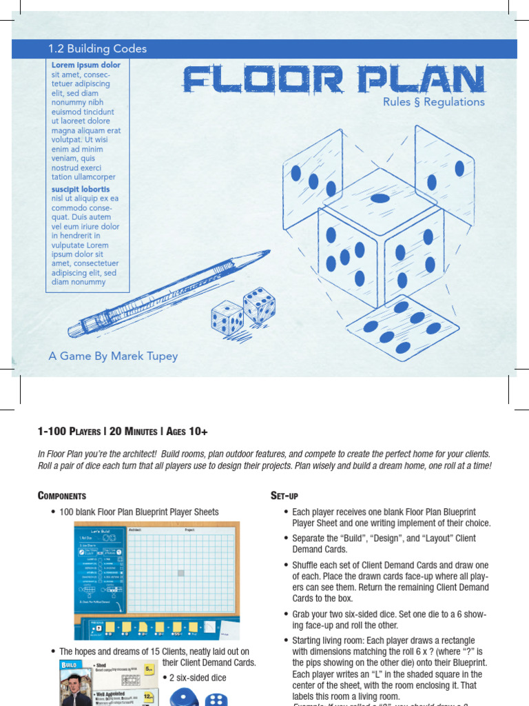 7x5 Floor Plan Game Instructions | PDF | Room | Interior Design