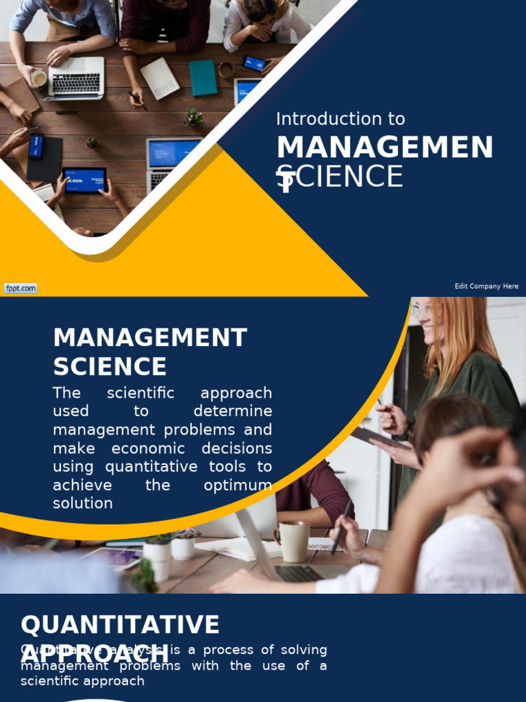 Intro To Management Science | PDF | Quantitative Research | Analysis