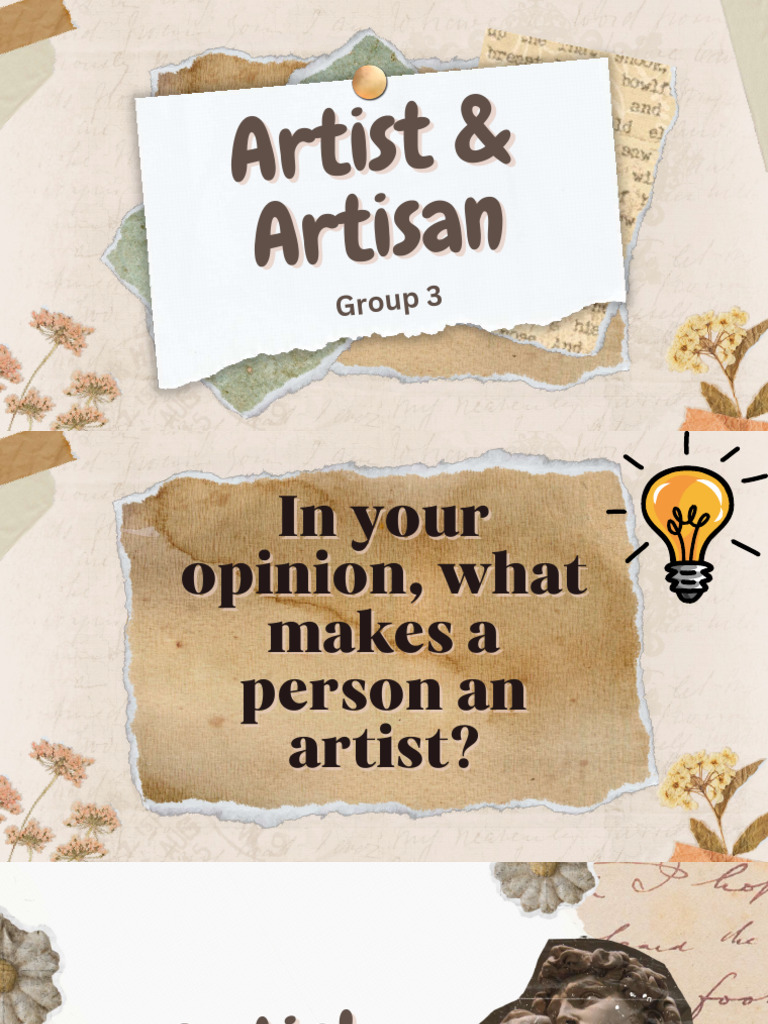 Distinguishing Artists from Artisans | PDF | Drawing | The Arts