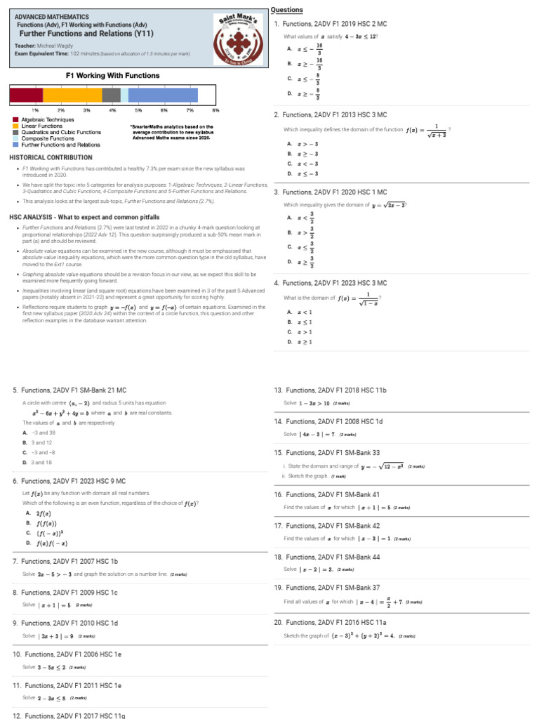 Further Functions and Relations | PDF | Function (Mathematics) | Mass