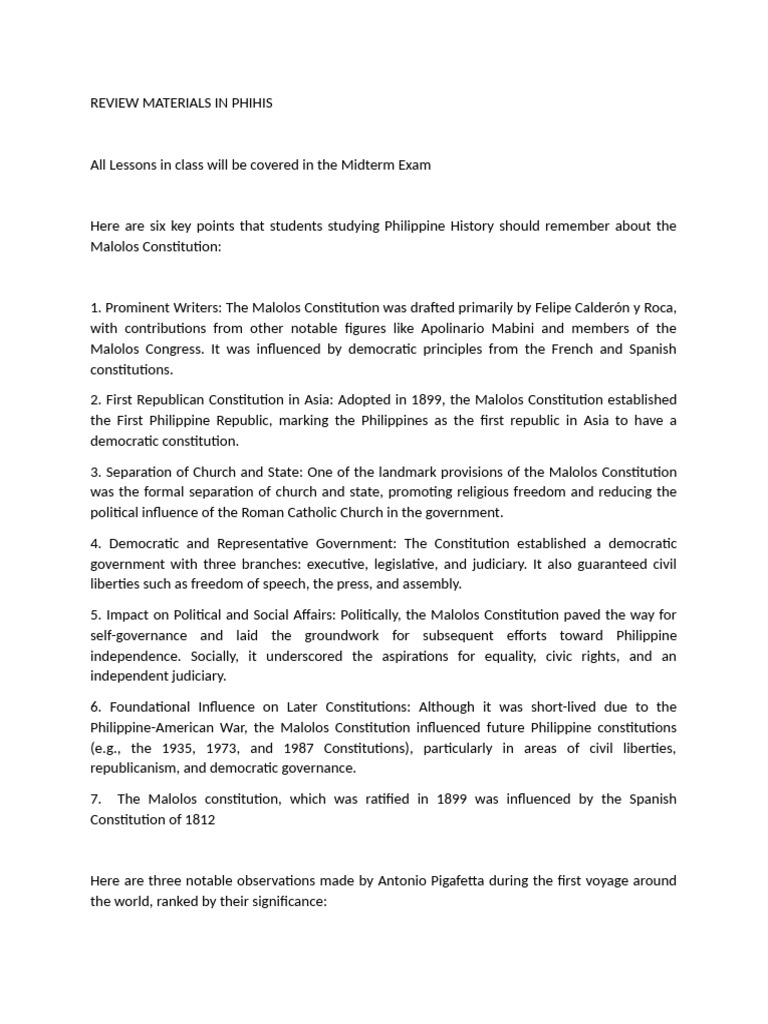 REVIEW-MATERIALS | PDF | Philippines
