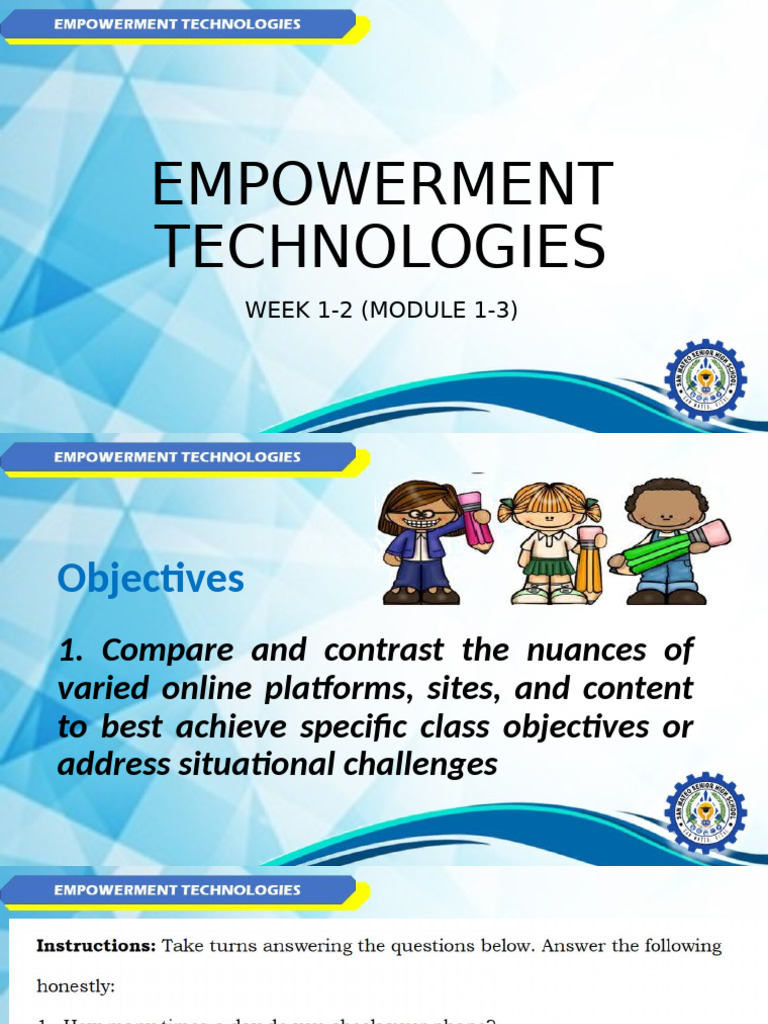 Emptech Week 1 | PDF | World Wide Web | Internet & Web