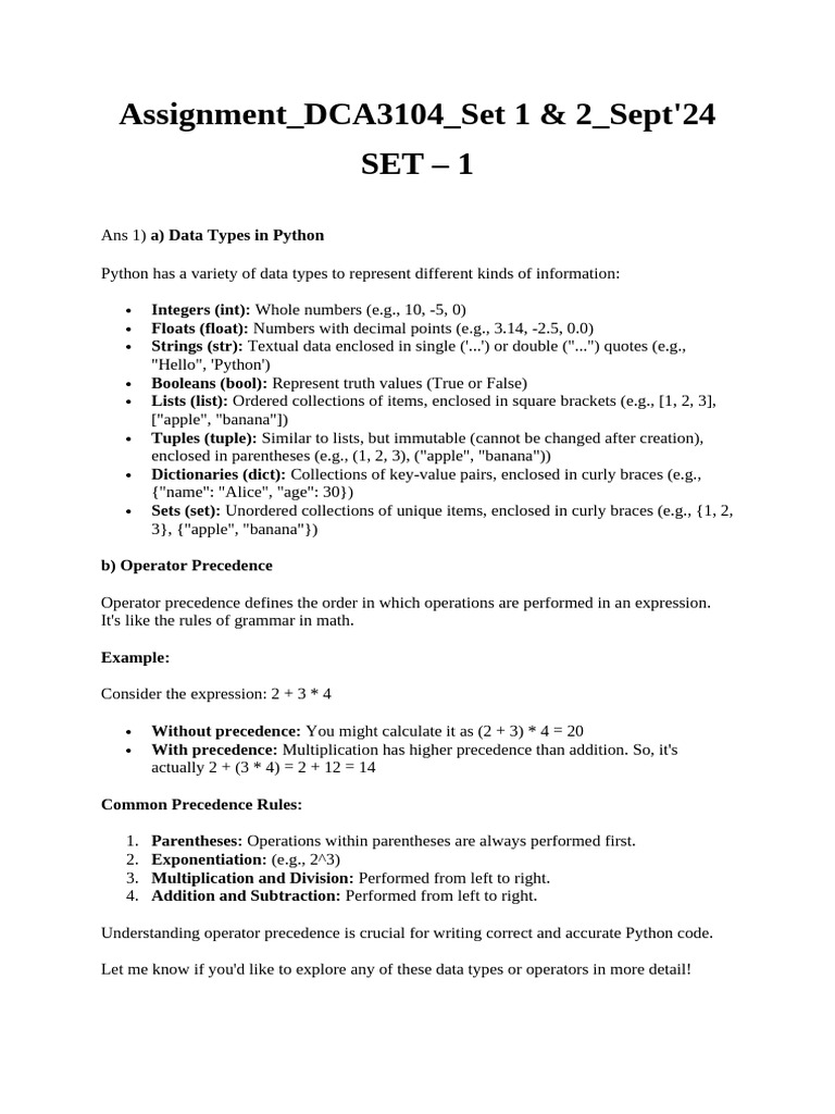 Python Programming | PDF | Control Flow | Boolean Data Type Python Programming | PDF | Control Flow | Boolean Data Type