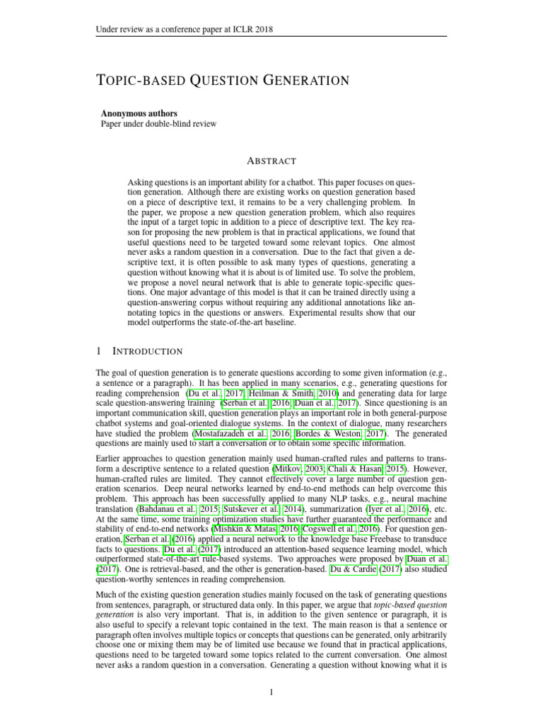 430 Topic Based Question Generation | PDF | Cognitive Science | Applied Mathematics