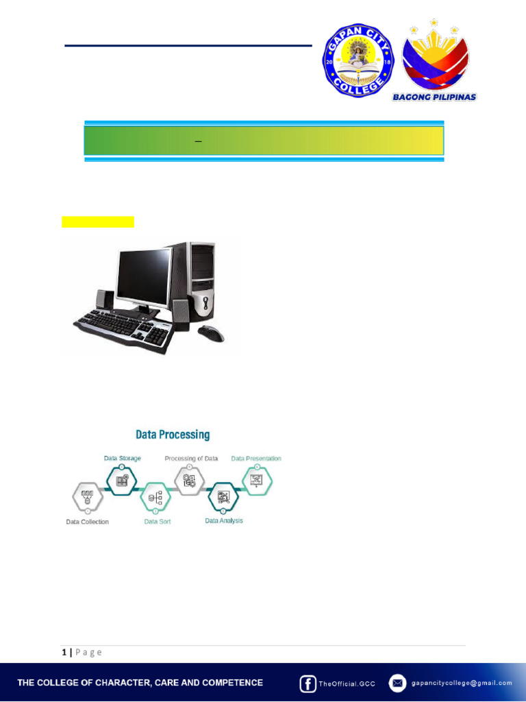 Module For Ge Elective 1 Computer 1 Introduction To Ict | PDF | Virtual ...