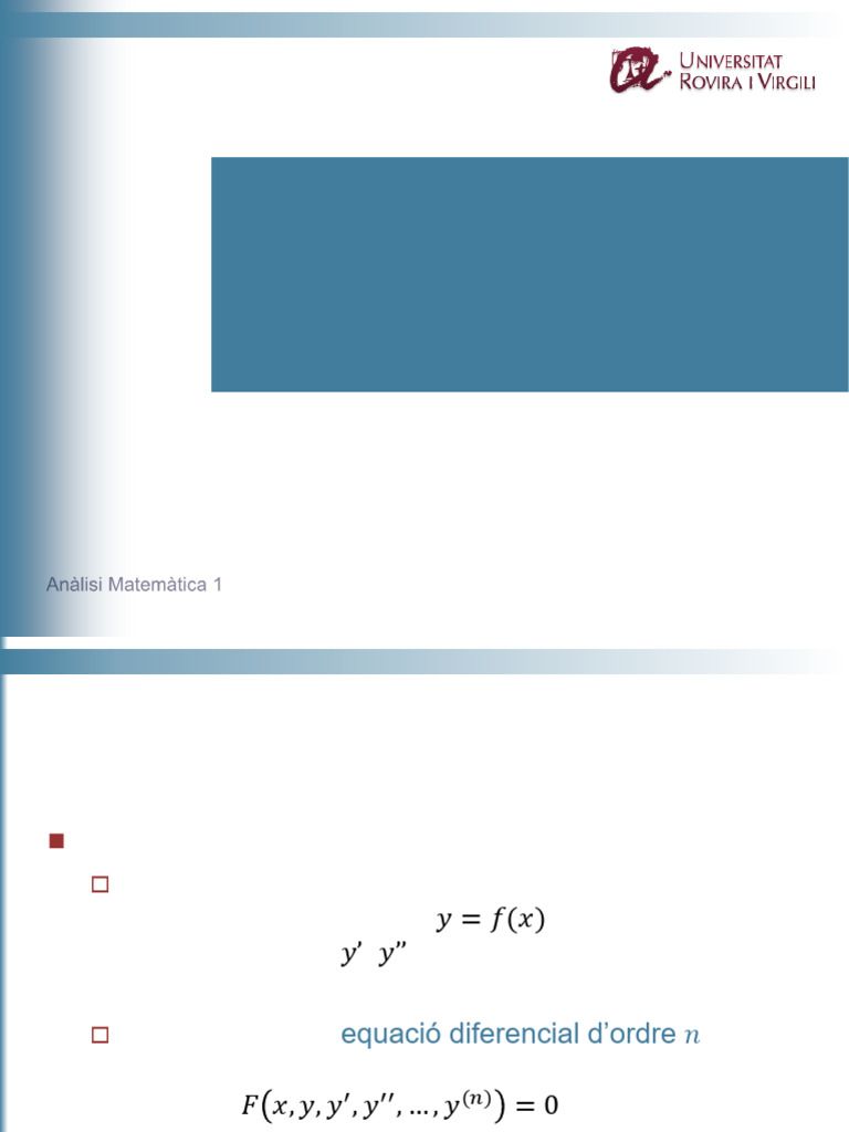 U5.5 Equacions Diferencials | PDF
