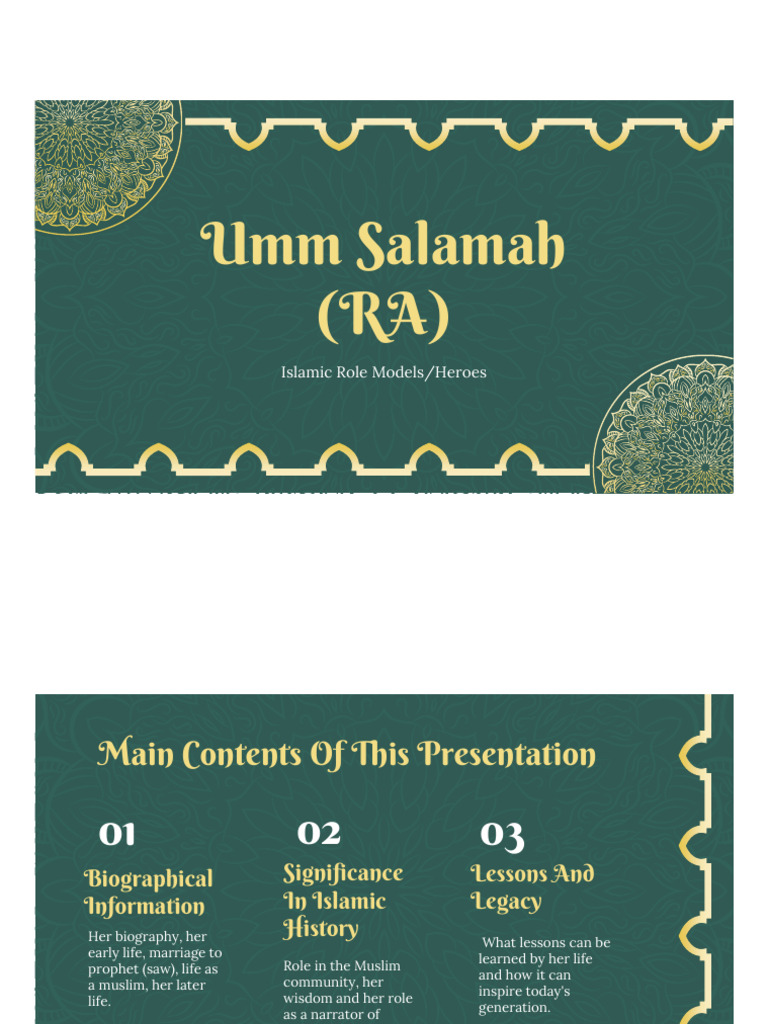 UMME SALAMAH R.A | PDF | Muhammad | Abrahamic Religions
