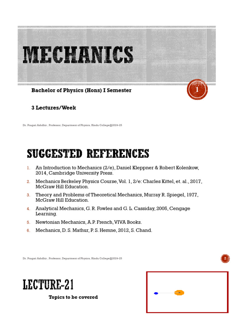 Central Force and Inertial and Non-Inertial | PDF | Force | Orbit
