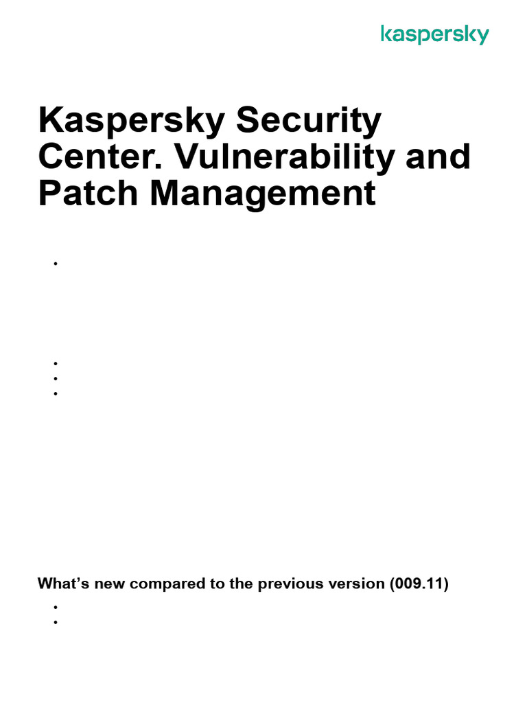 KL 009.12 Kaspersky Security Center - Vulnerability and Patch ...