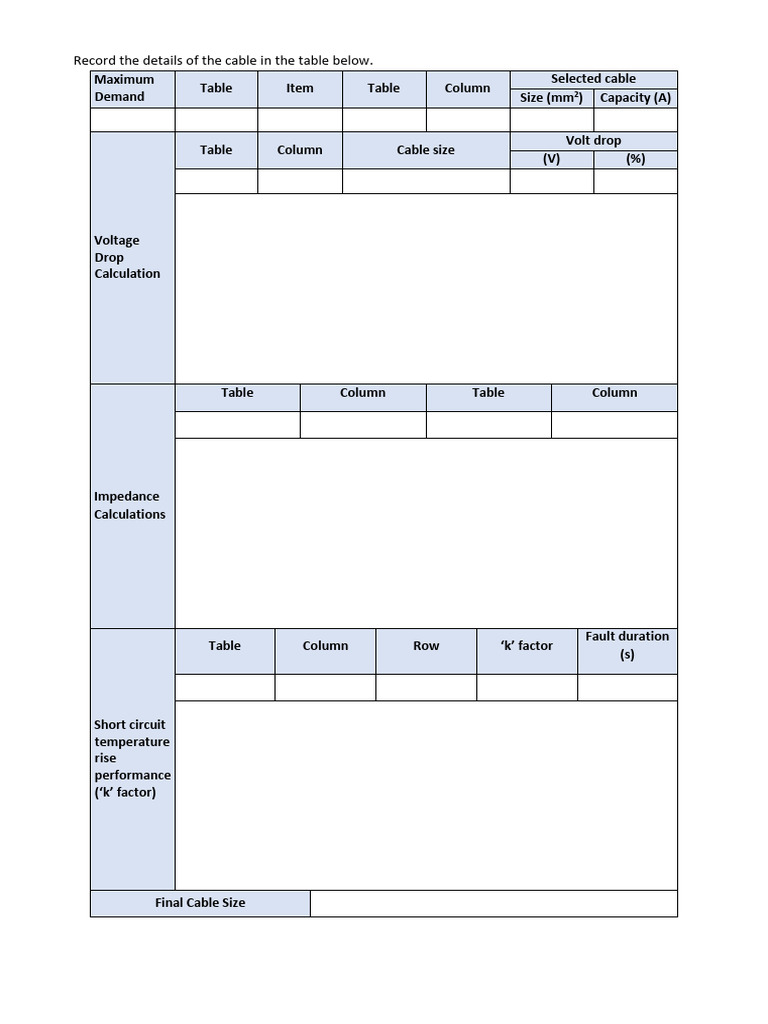 Cable Details | PDF