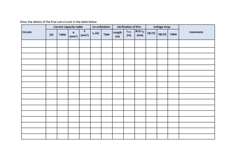 Final Sub Circuit Details | PDF