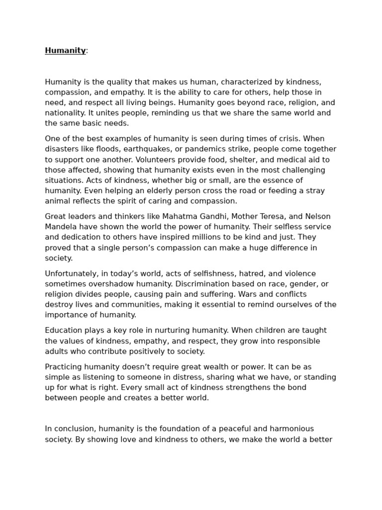 10 Composition - Humanity | PDF