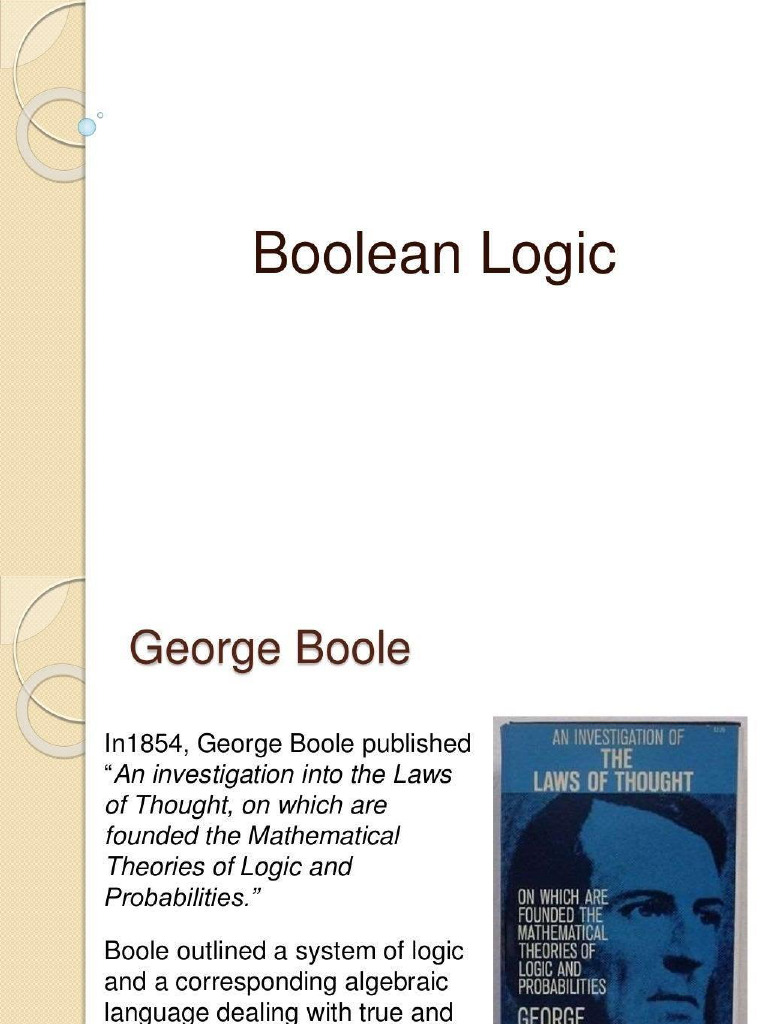 Boolean Logic | PDF