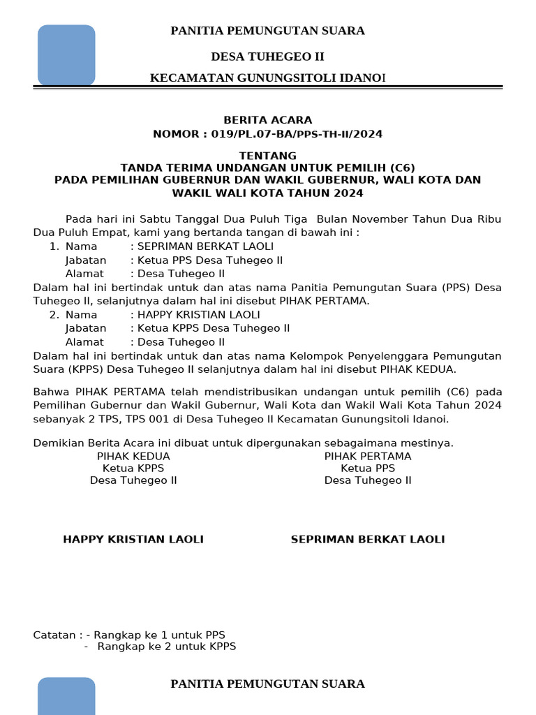 Ba Tanda Terima C6 | PDF