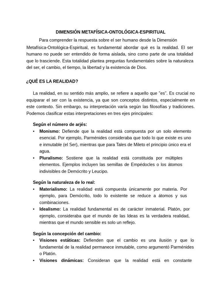 Dimensión Ontológica-Espiritual BC2. | PDF | Contrato social | Las emociones