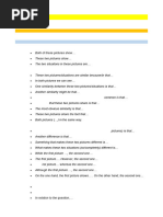 B2 First Speaking Part 2 Useful Phrases To Compare Photographs | PDF